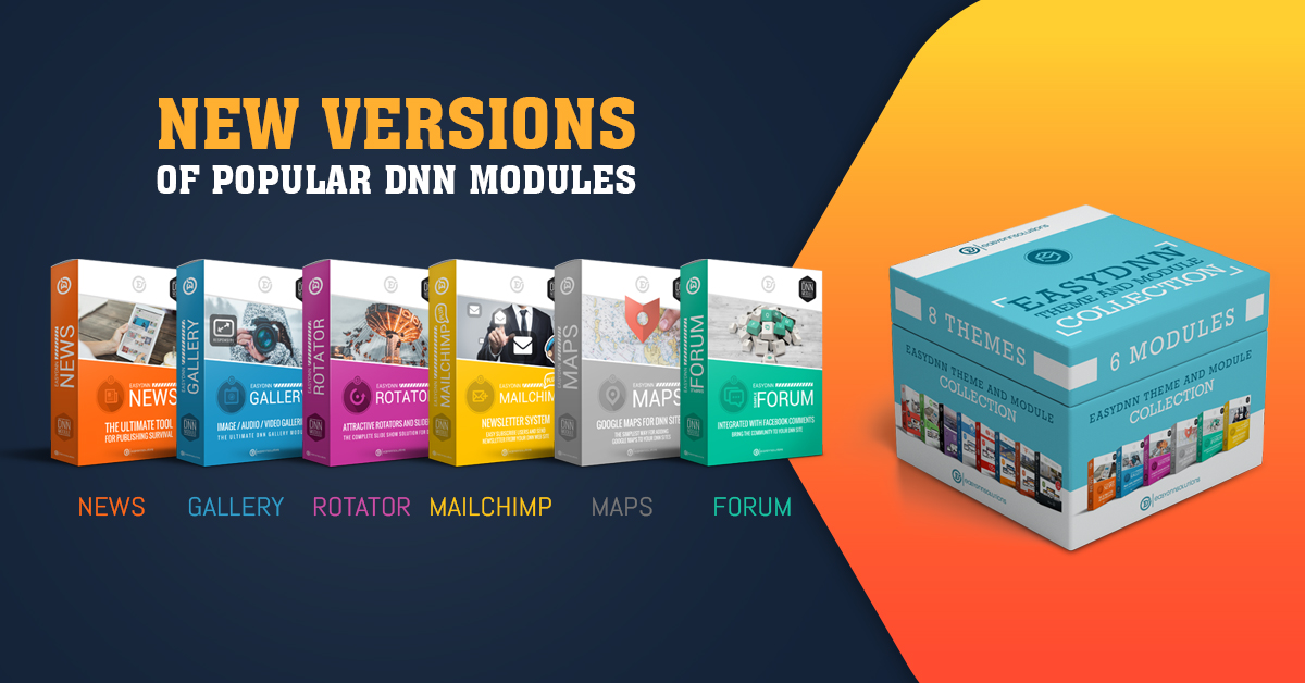 New versions of our modules (DNN 9.6.1 compatible)