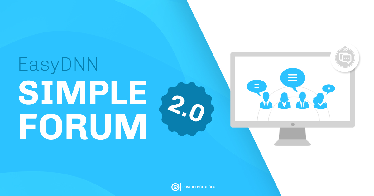EasyDNN Simple Forum 2.0 – Now with native (built-in)...