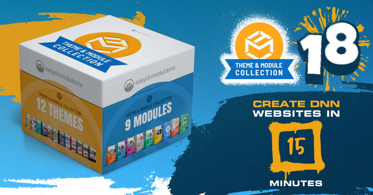 New EasyDNN Theme & Module Collection 18 - the fastest...