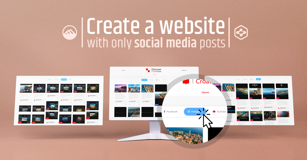 Create a Website That Contains Only Social Media Posts