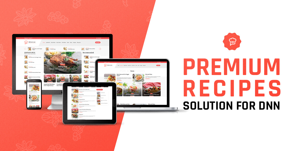 NEW: Introducing the Premium Recipes Website for DNN CMS...