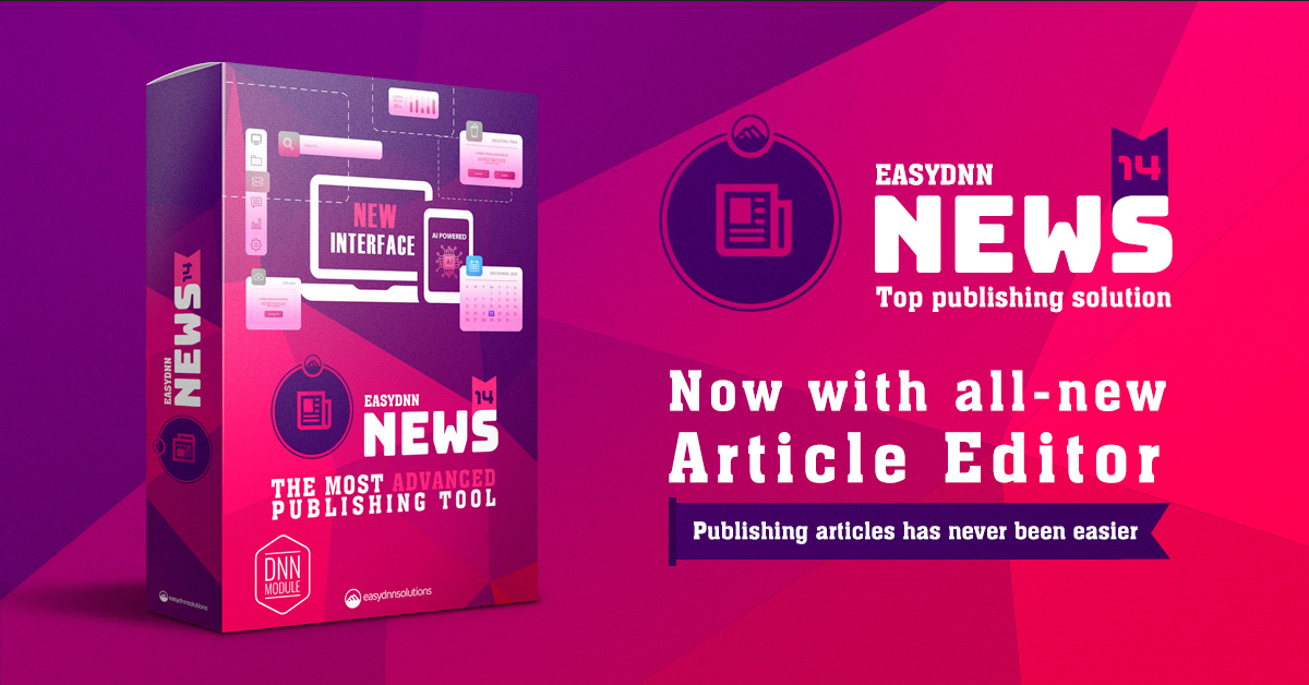 EasyDNN News 14 - All-New Article Editor - EasyDNNsolutions